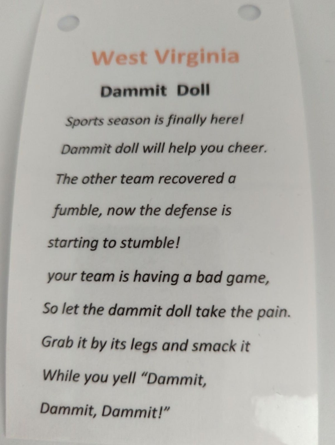 Unique Oregon Ducks Fan Gift - Dammit Doll for Football Lovers - Etsy
