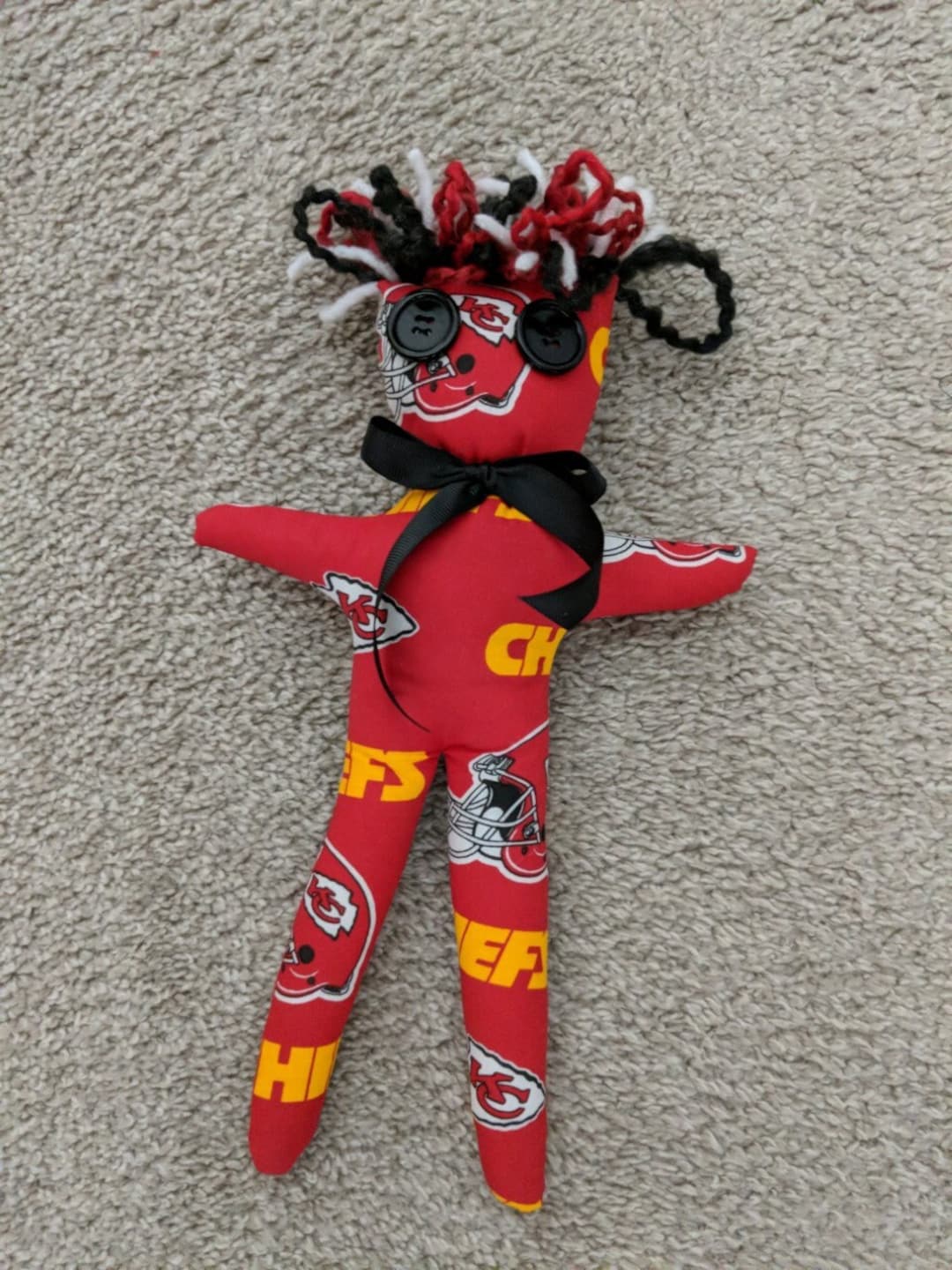 Kansas City Chiefs Football Damit Doll, Doll, 15" X 8", Great Gift for ...