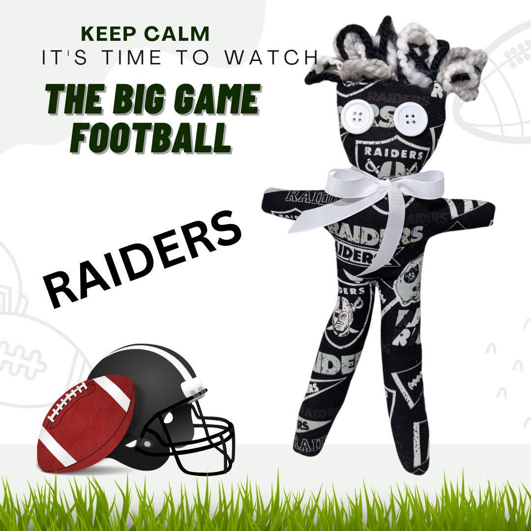Las Vegas Raiders Dammit Doll - Stress Relief for Football Lovers - Etsy