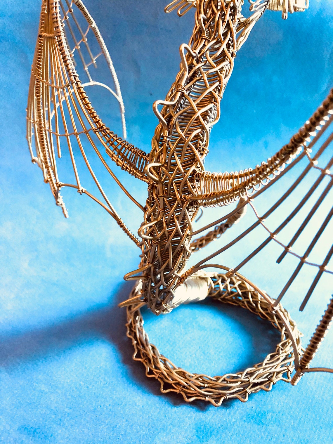 Wire Dragon and Baby Dragon Handmade | Etsy