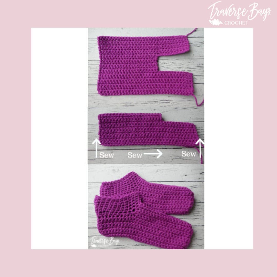 Crochet Adult Slipper Socks Pattern, Easy Peasy Sizes 6-12 (PDF ...