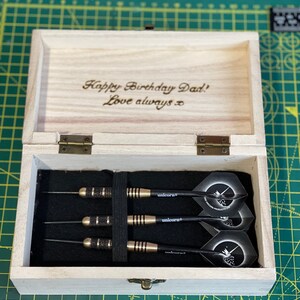 Personalised Wooden Darts Case - Etsy UK