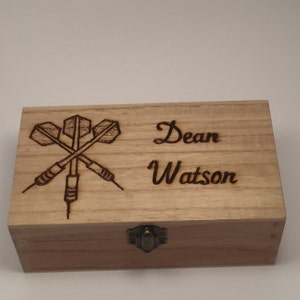 Personalised Wooden Darts Case - Etsy UK