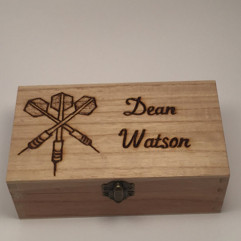 Personalised Wooden Darts Case - Etsy UK