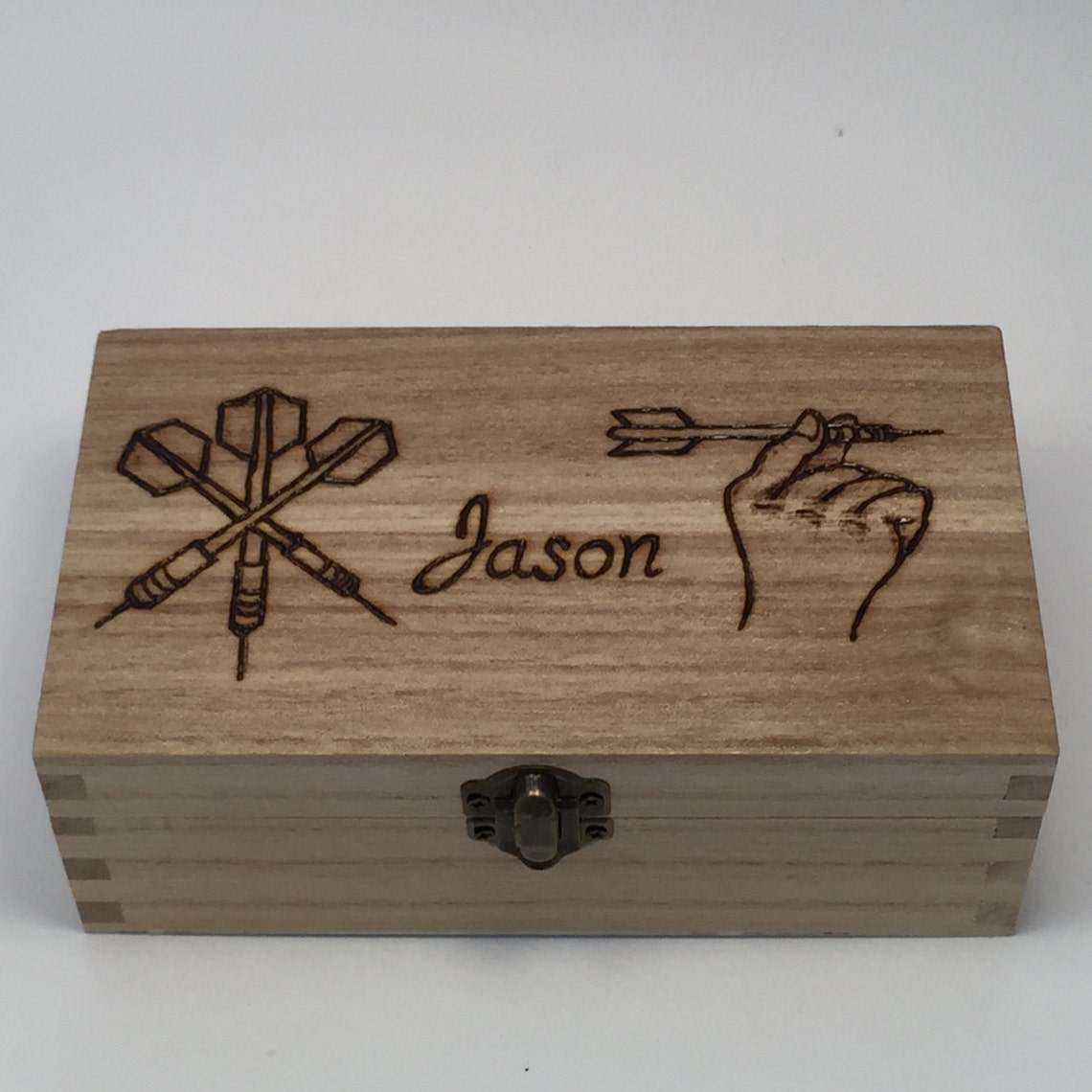 Personalised Wooden Darts Case - Etsy UK