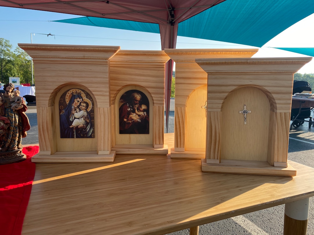 In-home Shrine Altar | 8x12" Uniquely Designed for Traditional Devotion ...