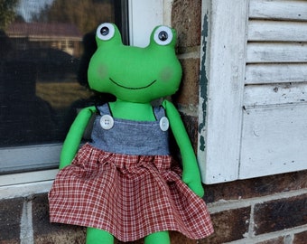 Primitive Frog Doll - Etsy