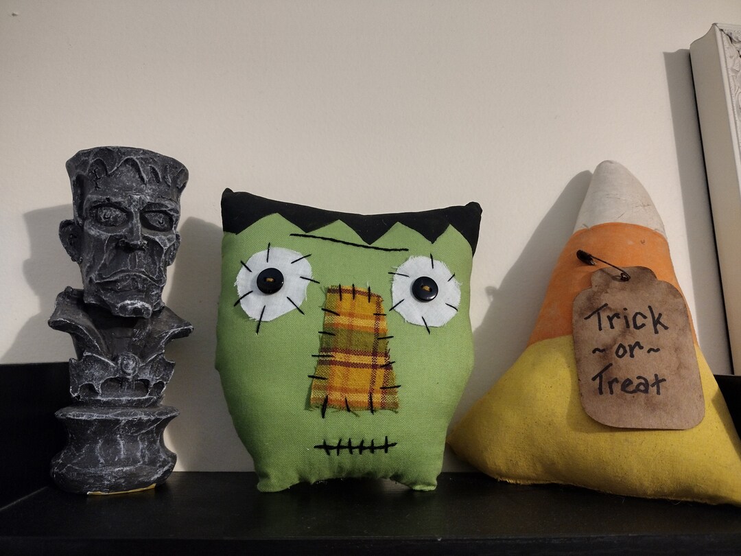 Primitive Frankenstein Head Bowl Filler - Etsy