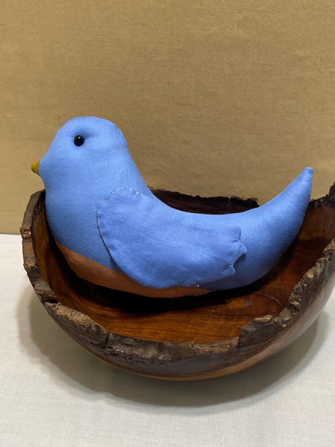 Primitive Blue Bird Bowl Filler/tuck - Etsy
