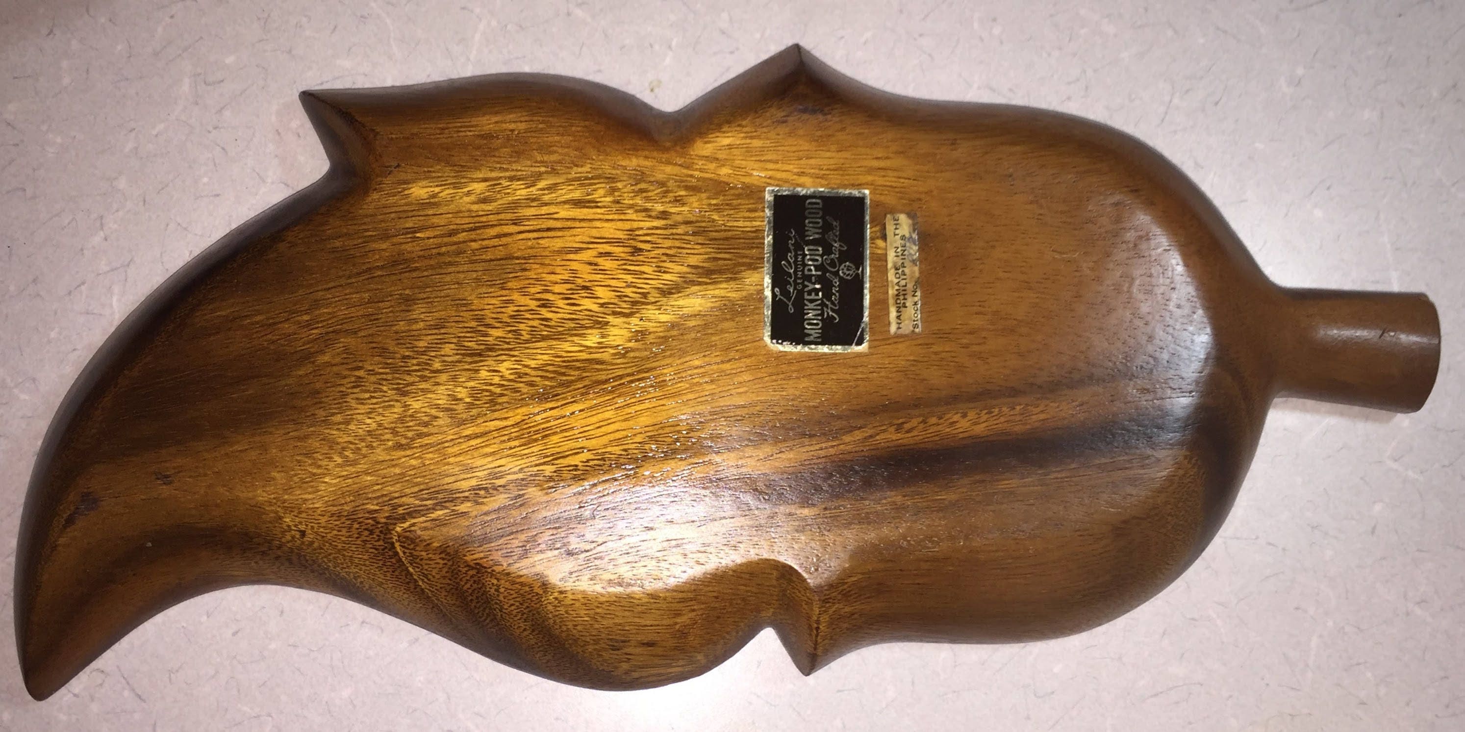 1960's Vintage Mid Century Genuine Monkey Pod Wood Hand Crafted by ...