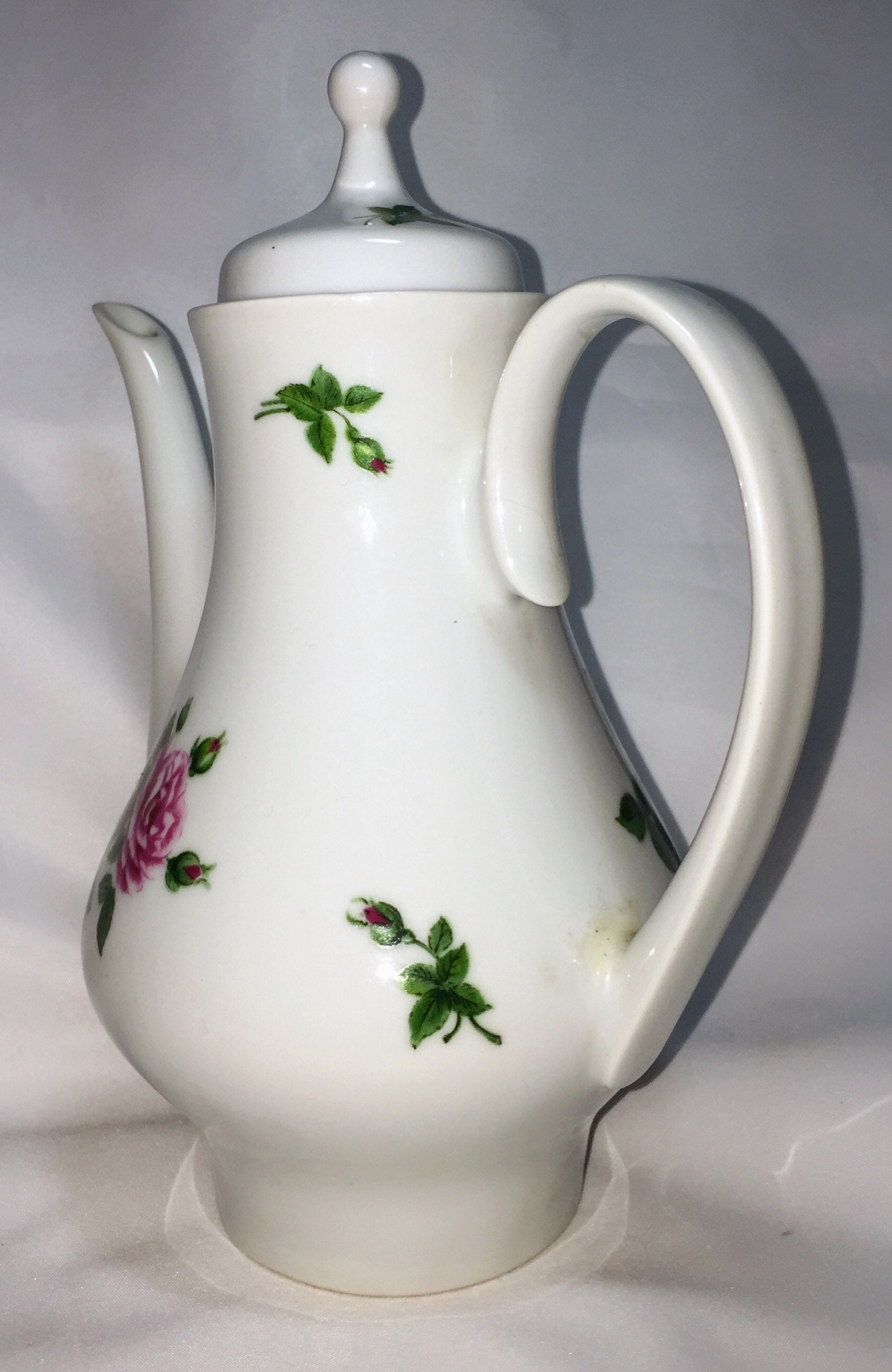 Vintage Kahla Made in Germany Rose Pattern Design Teapot With 2 Cups ...