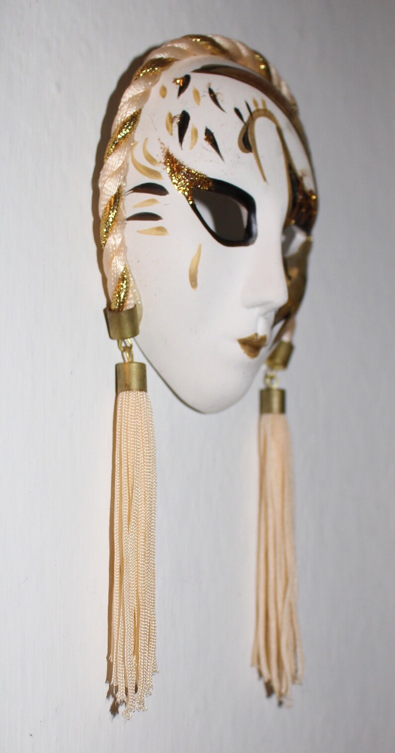 Vintage Handmade Jester Lady's Face Mask Ceramic Decor Jester Mask - Etsy