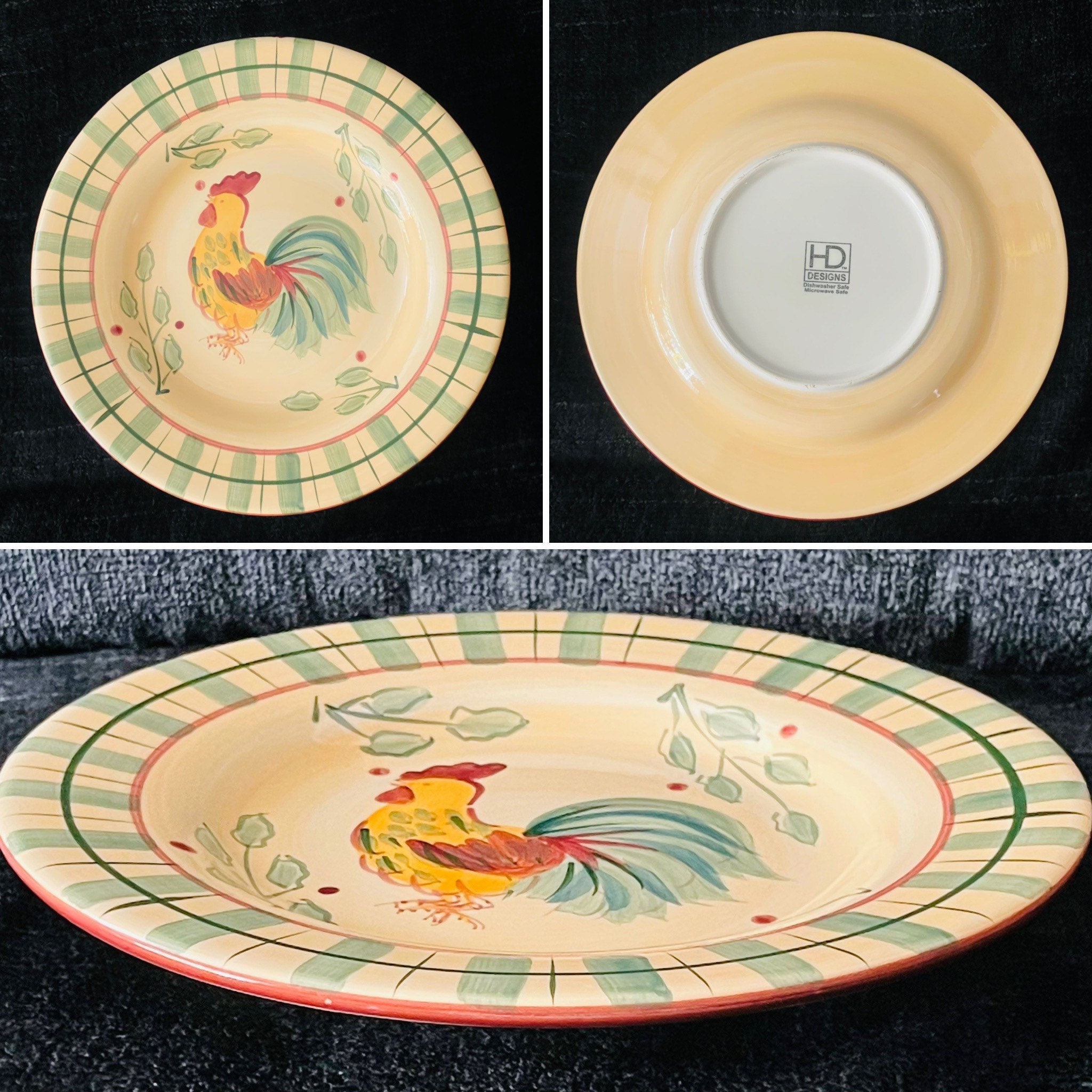 Rooster Design Dinnerware