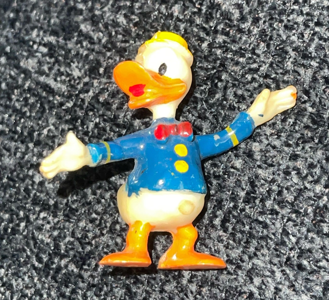 Vintage Donald Duck With Open Arms Disney Miniature Mini Figure Toy - Etsy