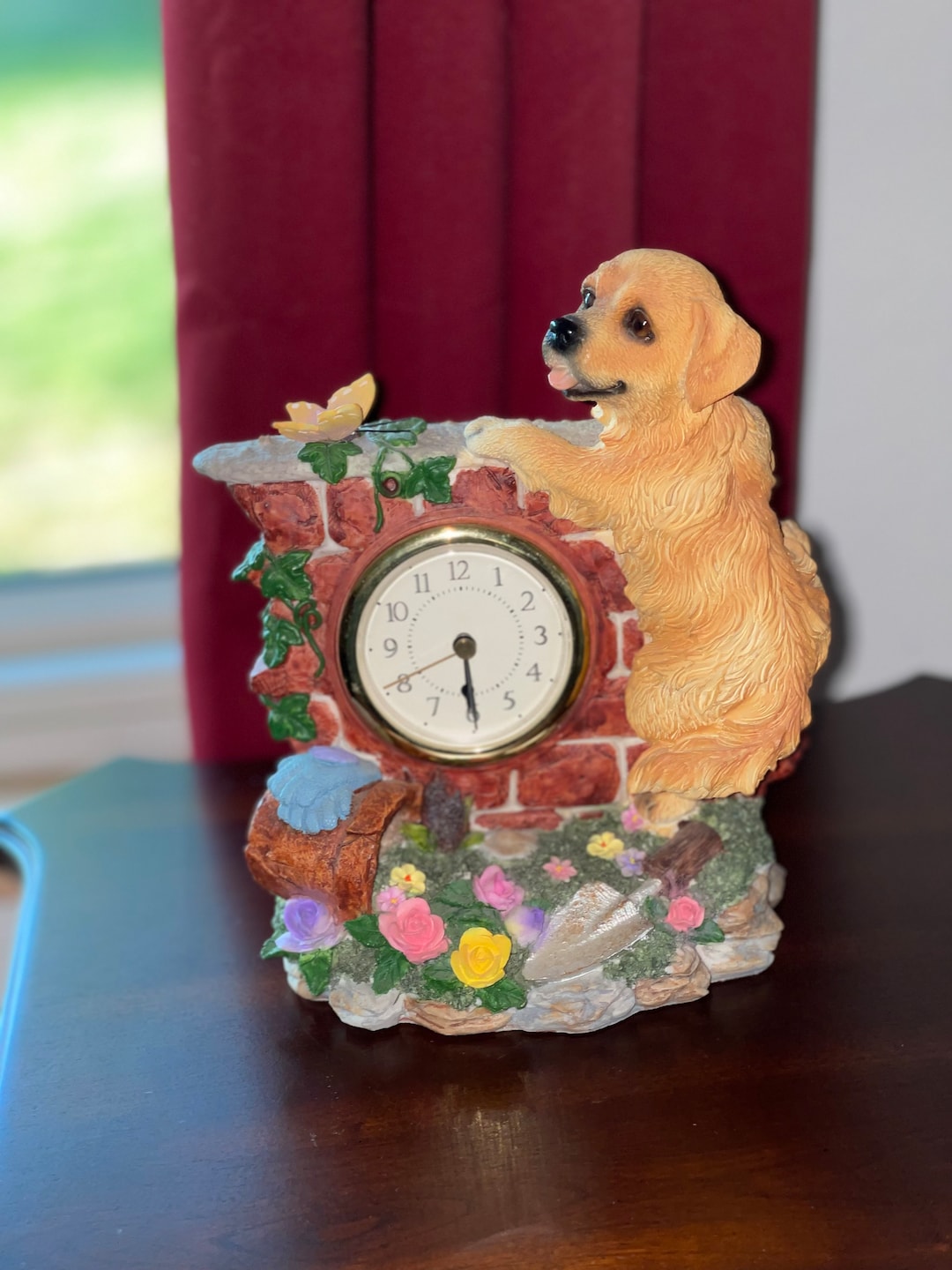 SPANIEL Puppy Desk Table Clock - Etsy