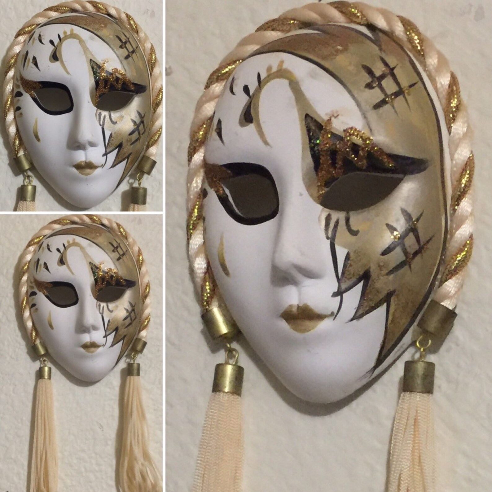 Vintage Handmade Jester Lady's Face Mask Ceramic Decor Jester Mask - Etsy