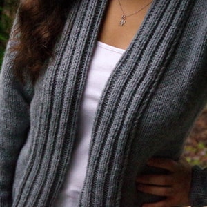 Easy Cardigan Knitting Pattern, Plus Size Knitting Pattern, Women's ...