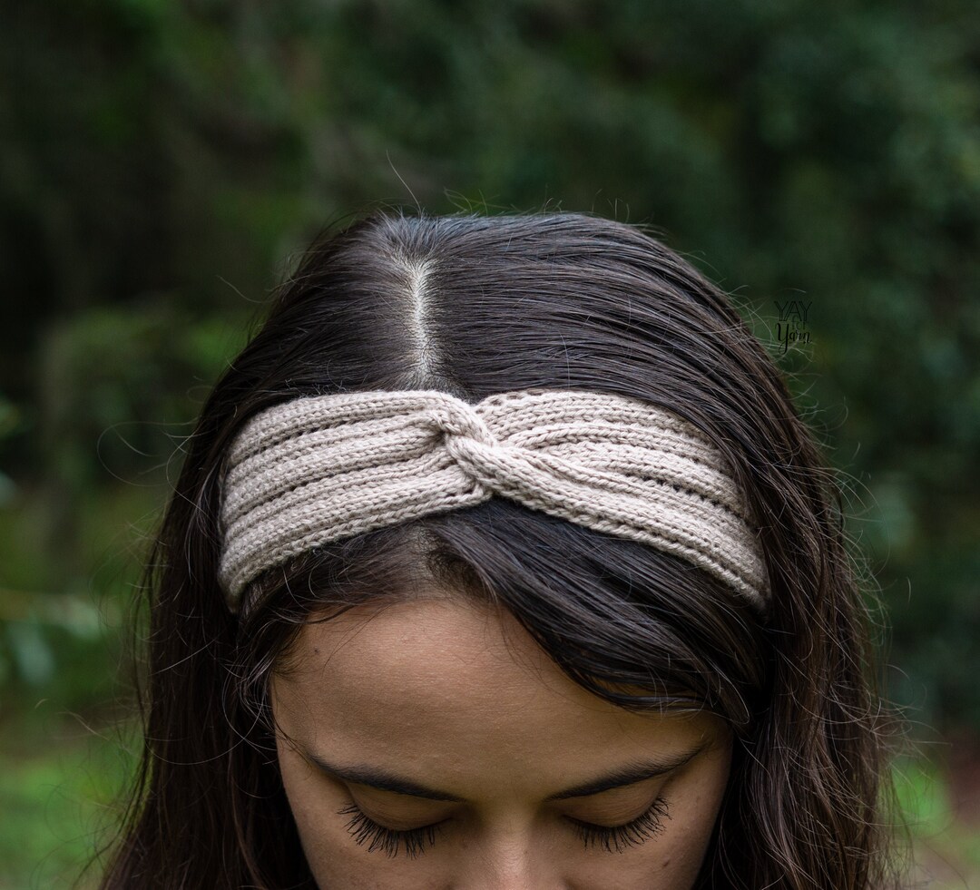 Girls Headband Knitting Pattern, Girls Knit Headband Pattern, Summer ...