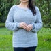 Round Yoke Sweater PDF Crochet Pattern, Women's Circular Yoke Top Down ...
