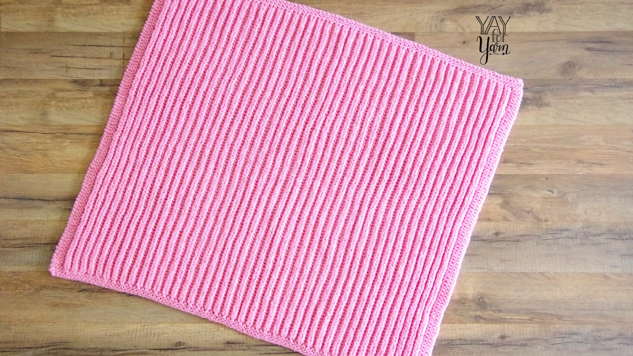 Easy Baby Blanket Knitting Pattern, Brioche Stitch Baby Blanket ...