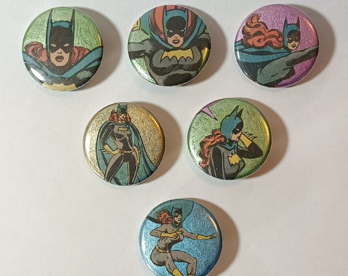 DC Heroes Button Pin Set - Etsy