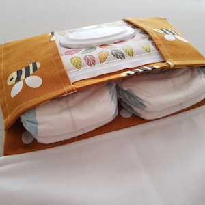 Bumble Bee Nappy Change Mat Clutch W/ Wipes Pocket - Nappy Bag - Nappy ...