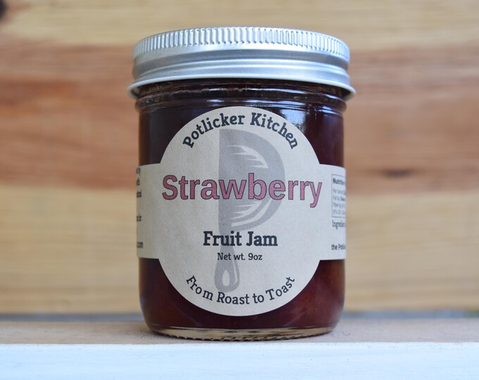Strawberry Fruit Jam, Less Than 50% Cane Sugar - Etsy
