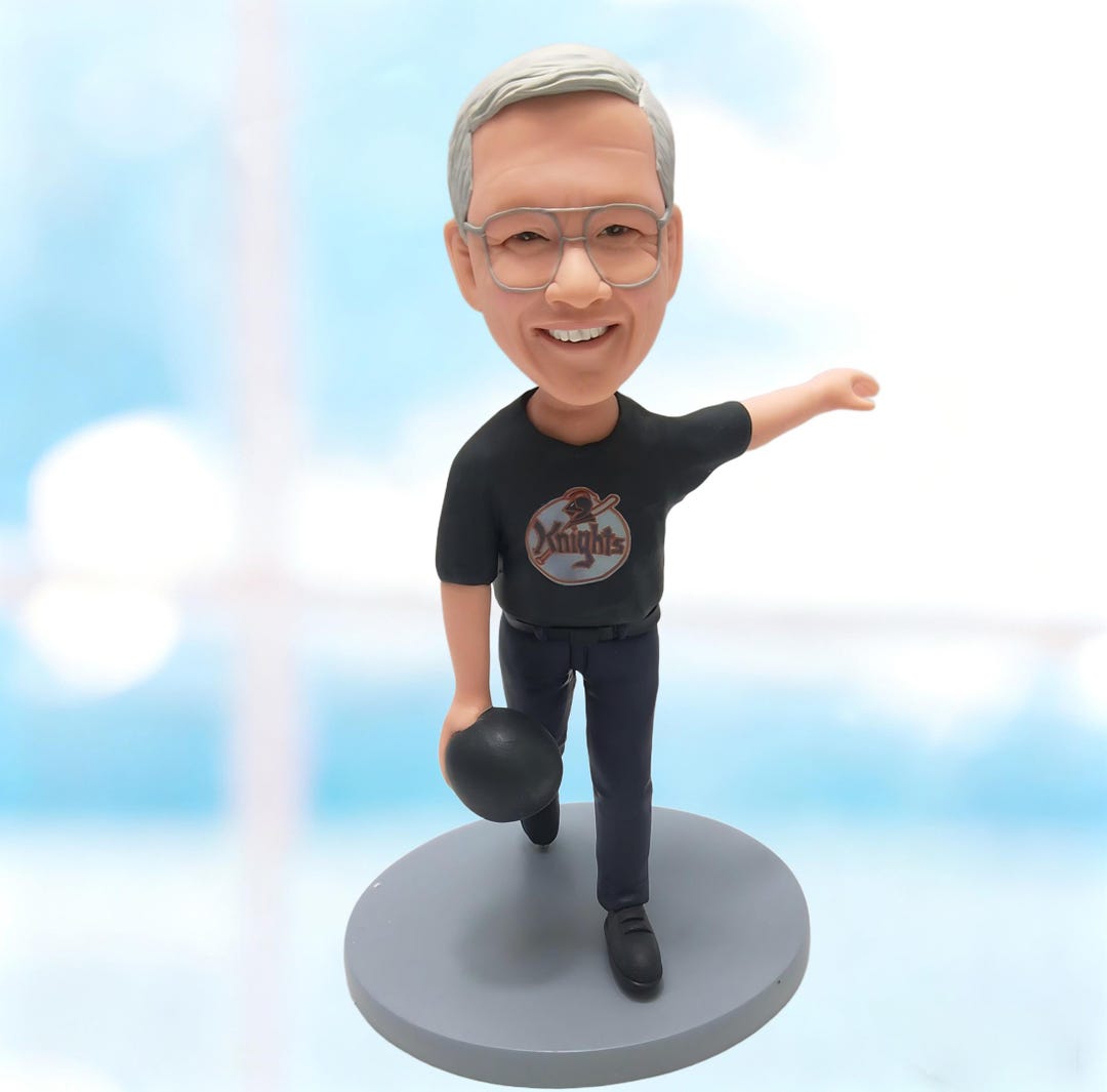 Custom Bowling Bobblehead From Photo, Personalized Bowler Gift, Unique ...