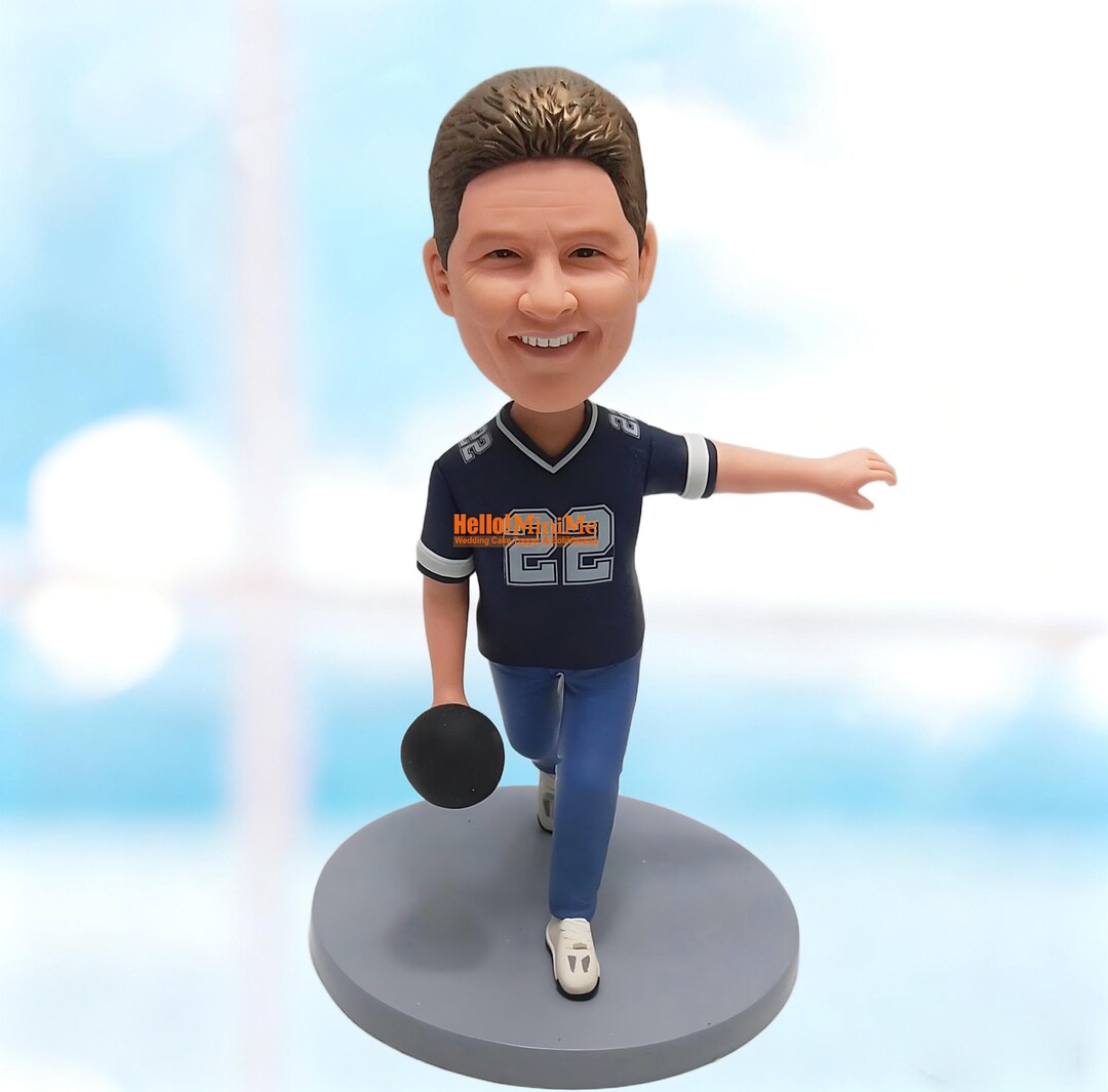 Custom Bowling Bobblehead, Personalized Bowler Gift From Photo, Unique ...