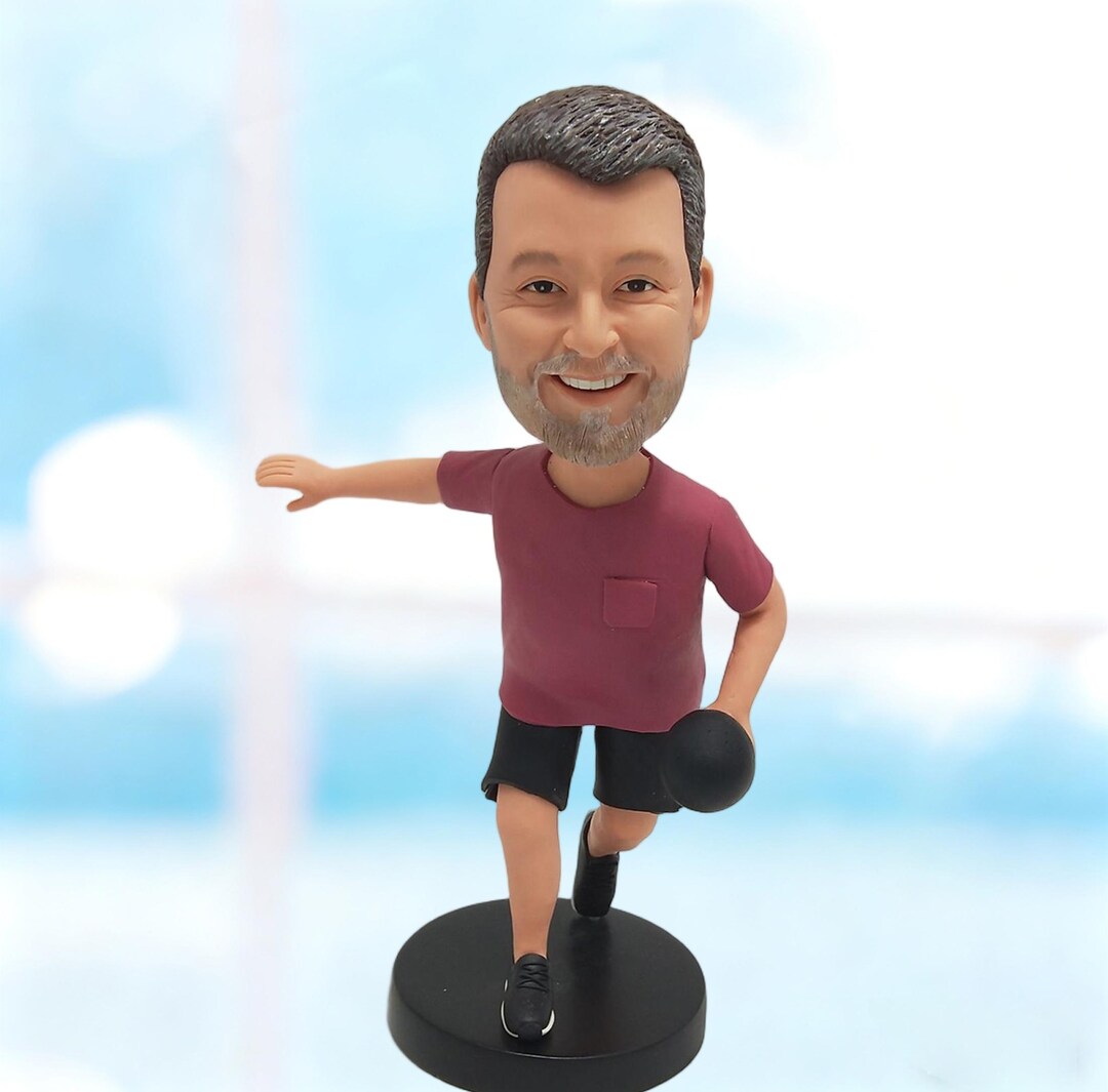 Personalized Left-handed Bowling Bobblehead, Custom Left Hand Bowler ...
