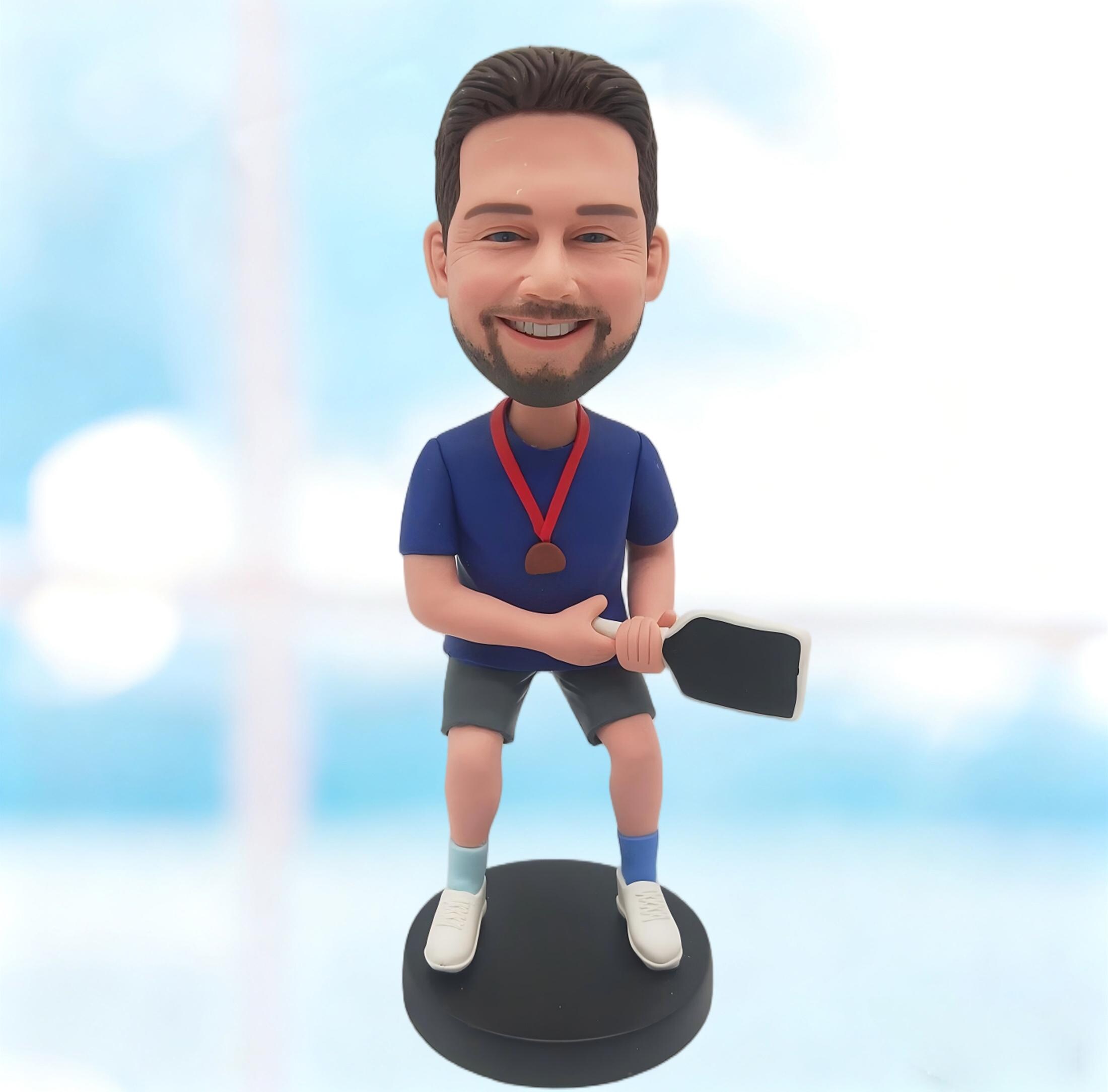 Custom Pickleball Player Bobblehead, Personalized Sports Gift for Dad ...