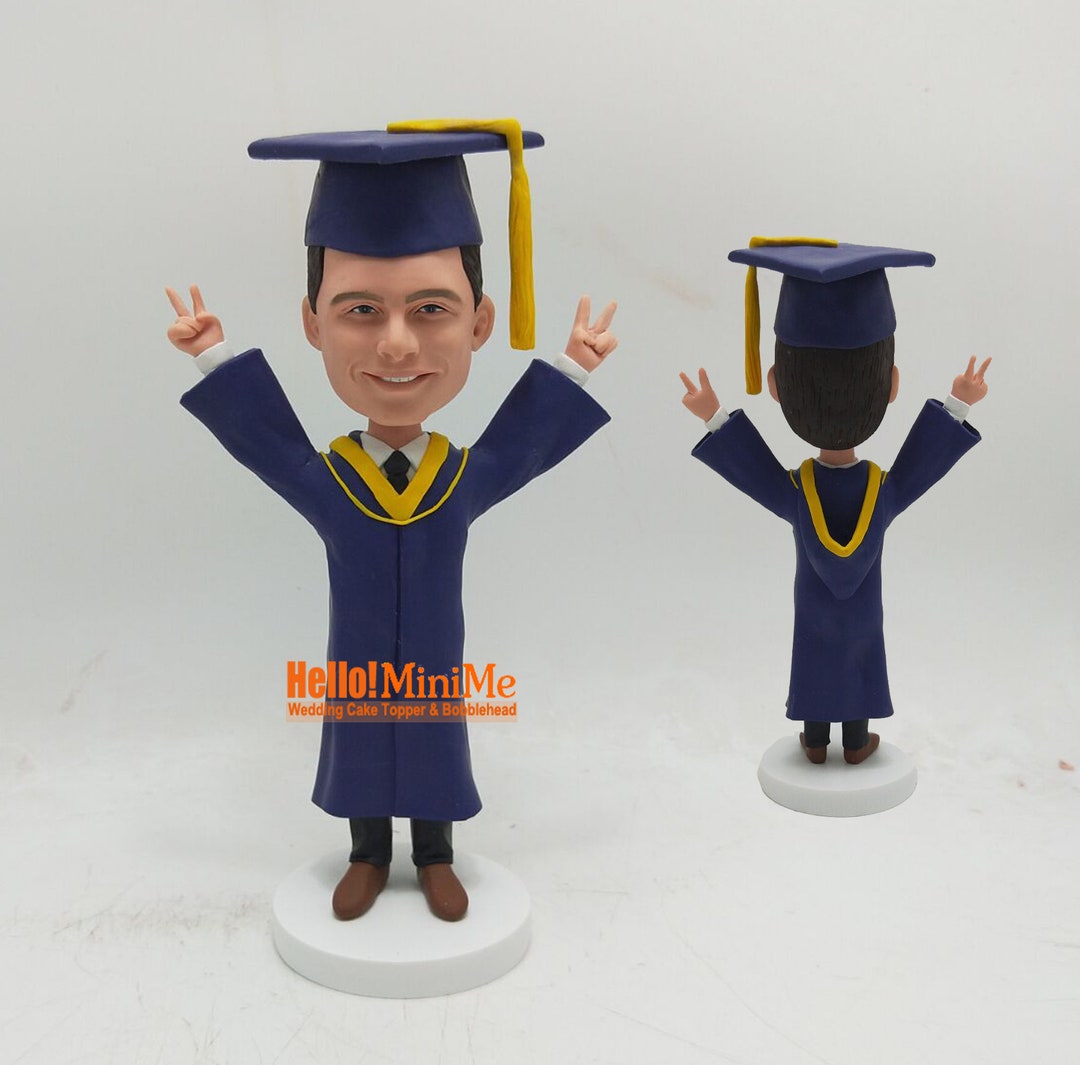 Graduation Bobblehead Birthday Bobblehead Custom Figurine Christmas ...