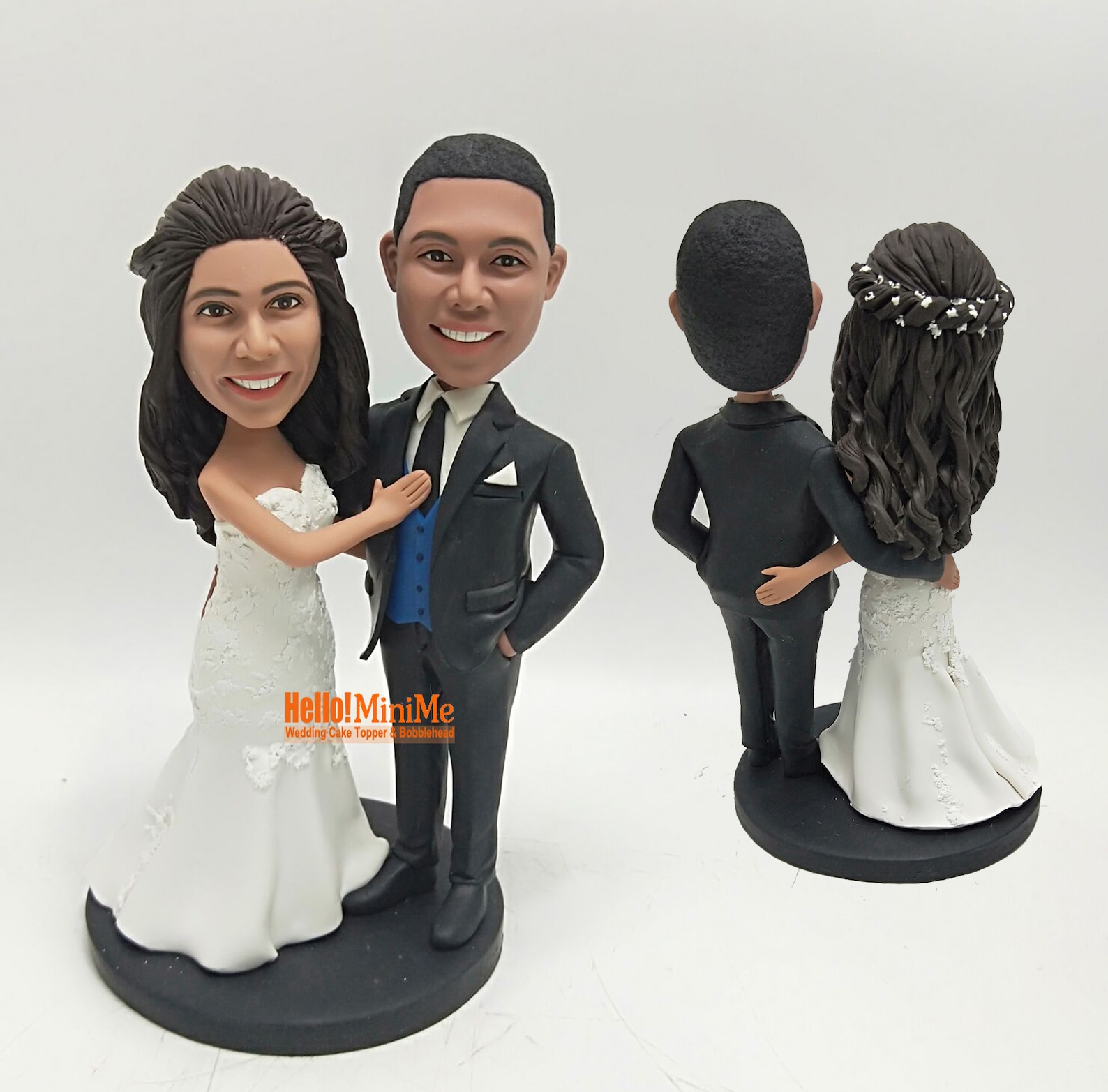 Wedding Cake Topper Bobble Head Cake Toppers for Wedding | Etsy