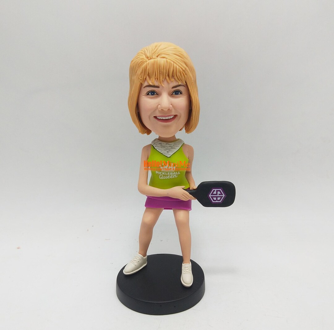 Female Pickleball Bobblehead Custom Bobblehead Pickleball Gifts for ...