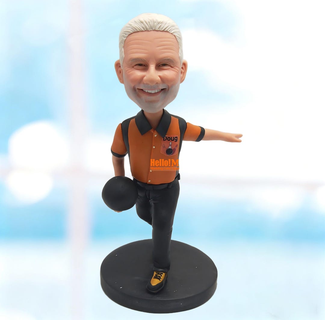 Custom Bowling Bobblehead, Personalized Bowler Figurine Gift From ...