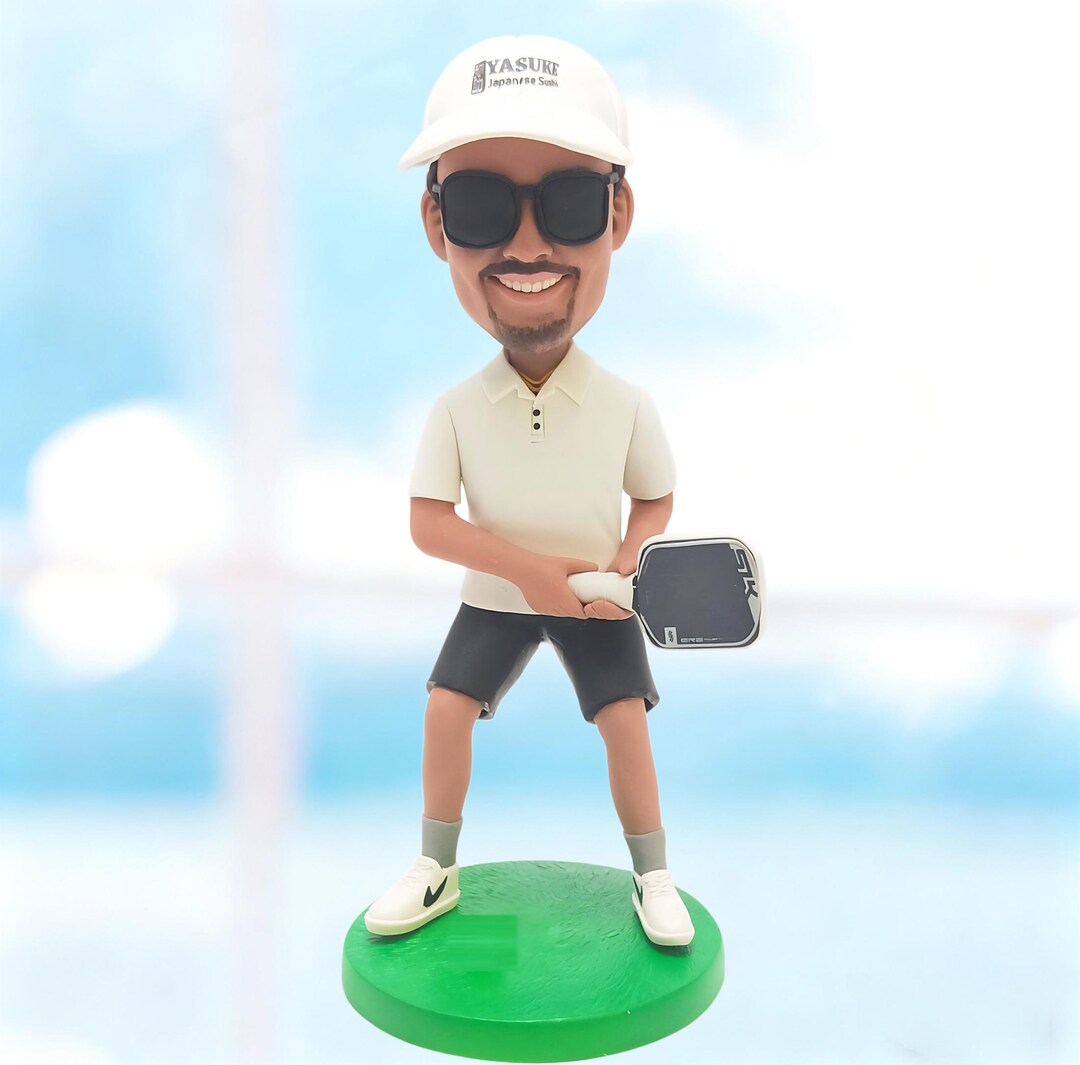 Custom Pickleball Bobblehead – Personalized Pickleball Figurine Gift ...