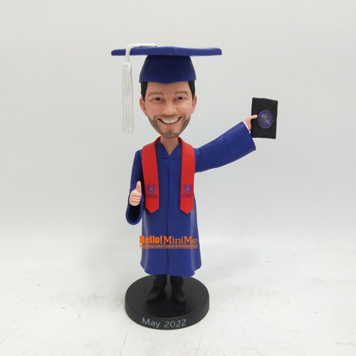 Graduation Bobblehead Graduation Present Graduate Bobble Head - Etsy
