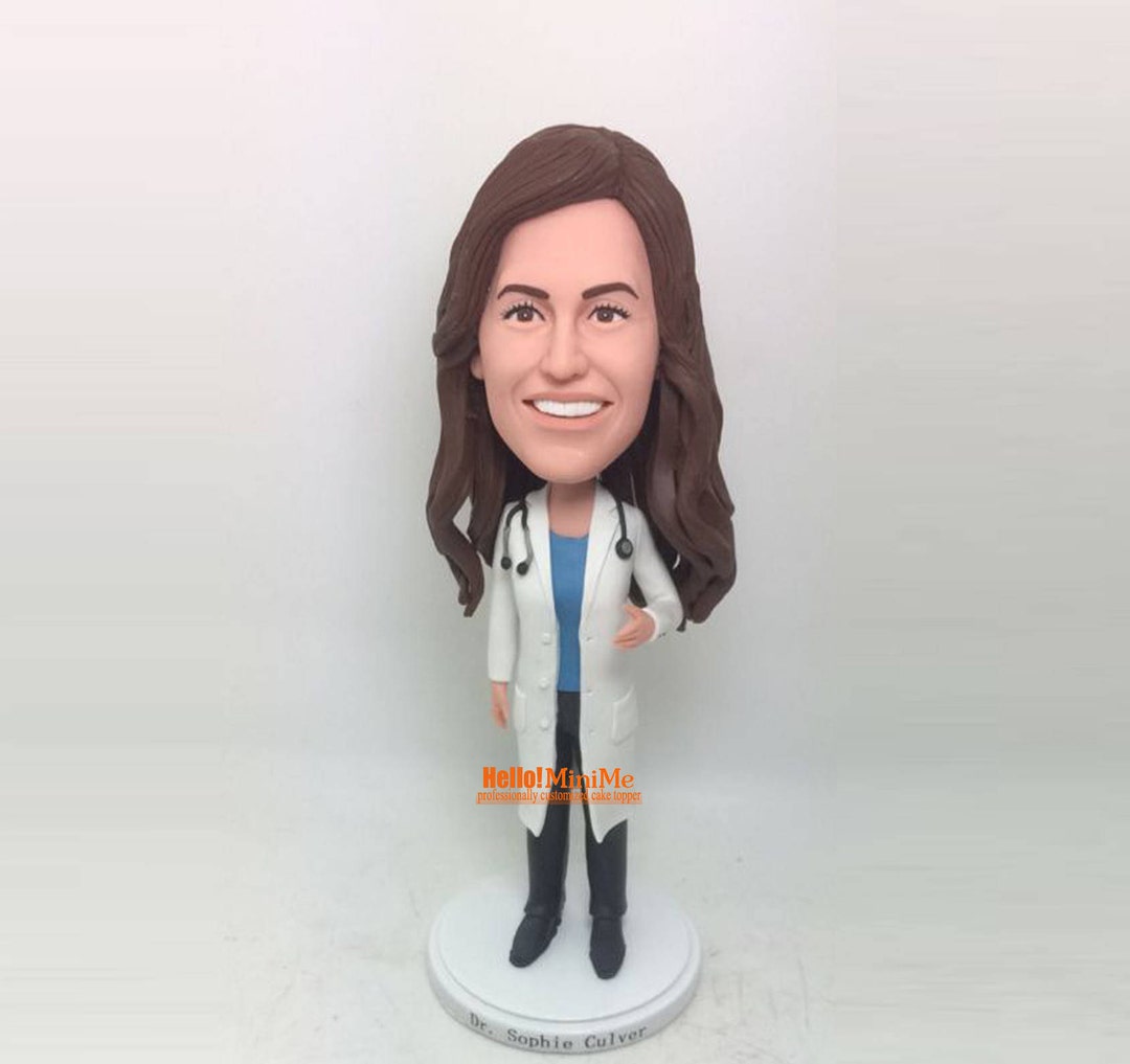 Custom Female Doctor Bobblehead, Doctor Gifts for Woman, Female Doctor ...