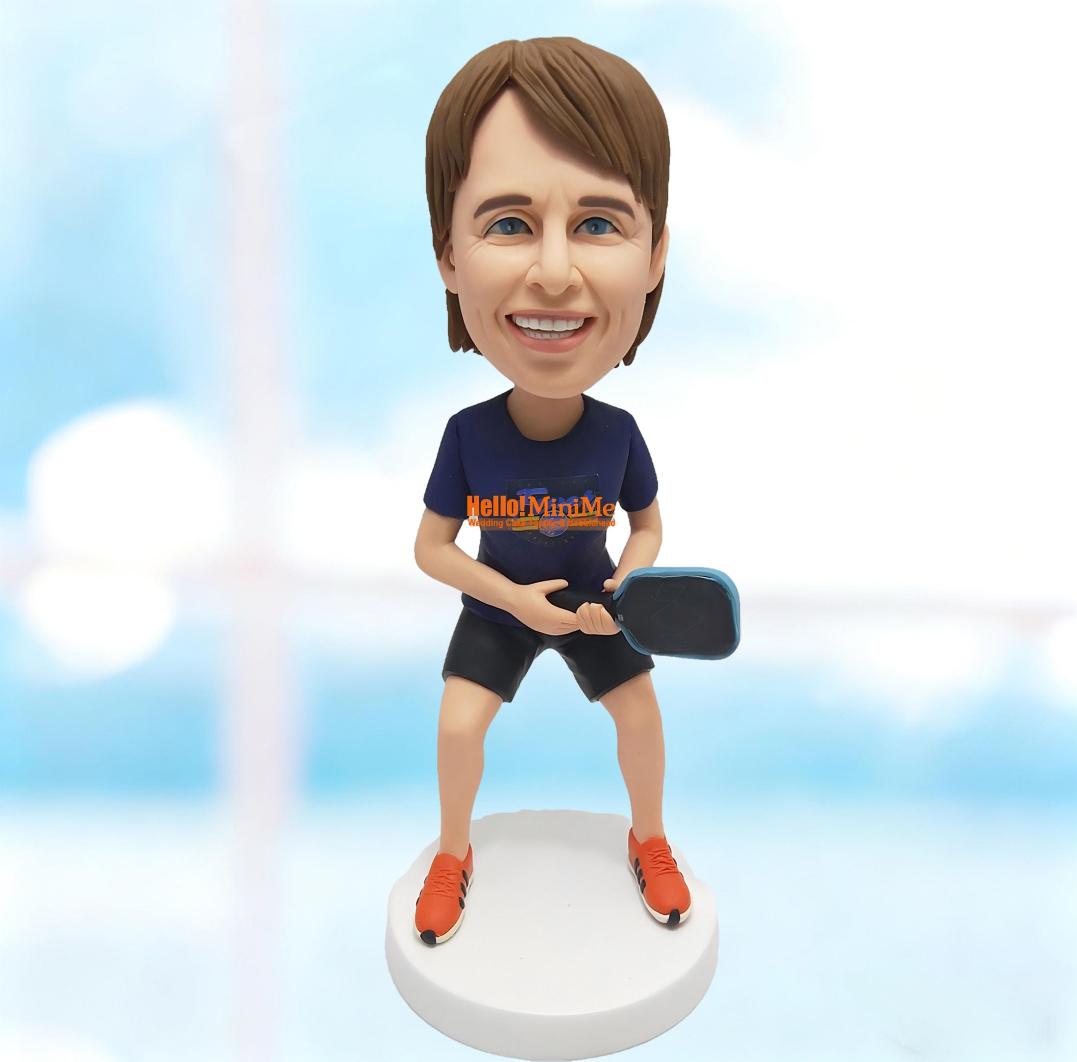 Custom Pickleball Player Bobblehead, Personalized Sports Gift for Dad ...