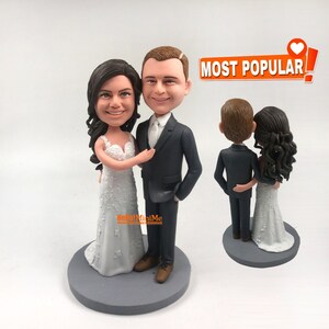 Custom Cake Topper Bobble Head Wedding Topper Bobblehead Wedding Cake ...
