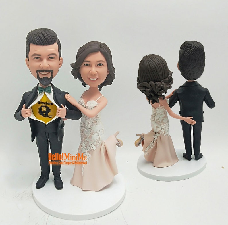 Wedding Cake Topper Bobblehead Cake Topper for Wedding Cake - Etsy