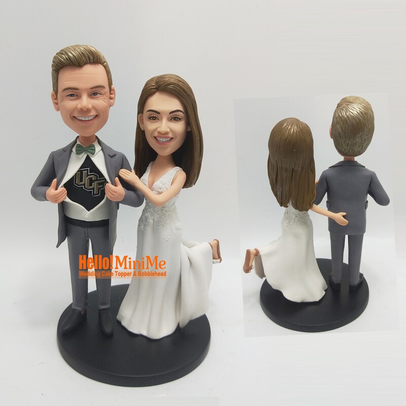 Wedding Bobblehead Cake Toppers - Etsy