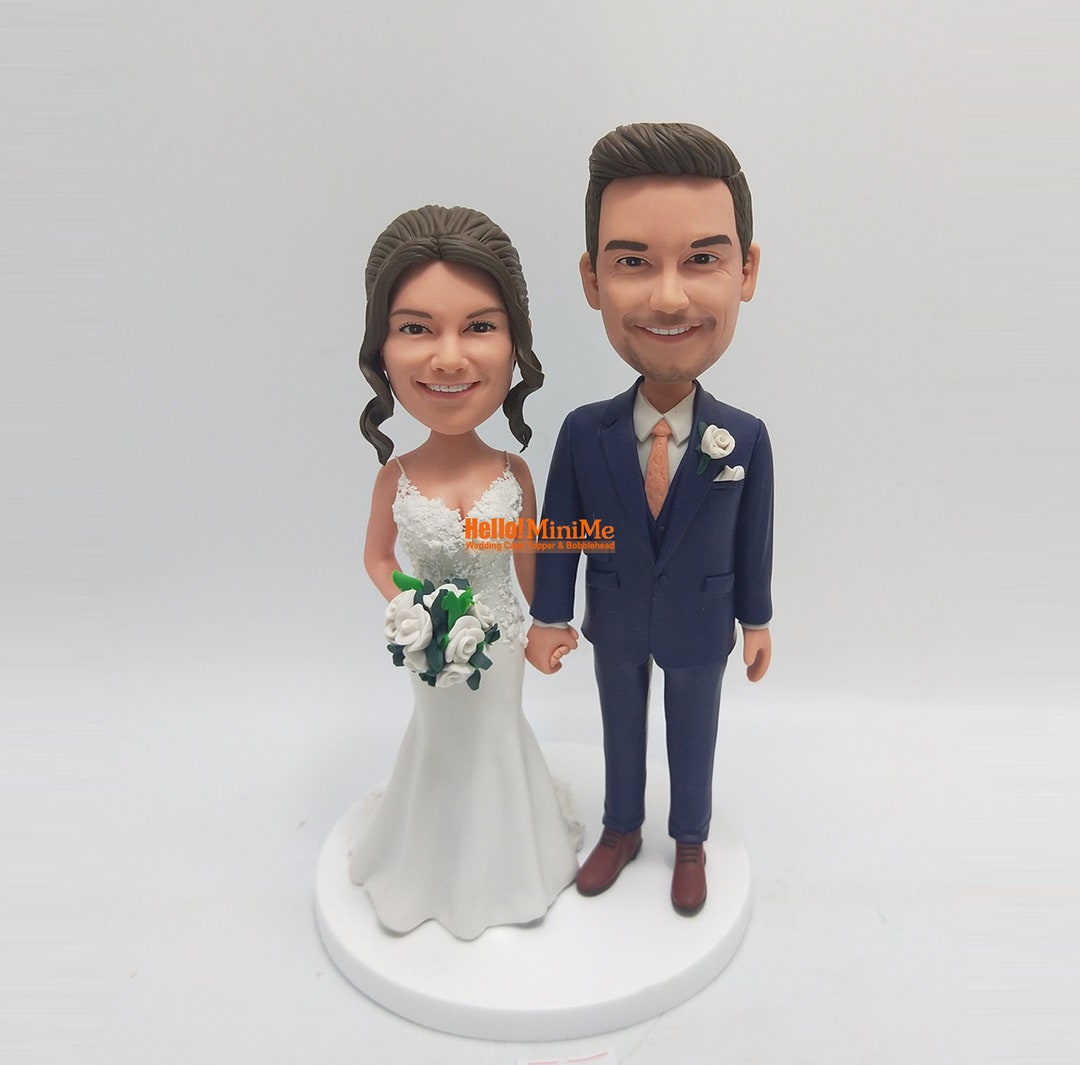 Bobblehead Cake Topper, Cake Topper Wedding, Wedding Bobblehead Gifts ...