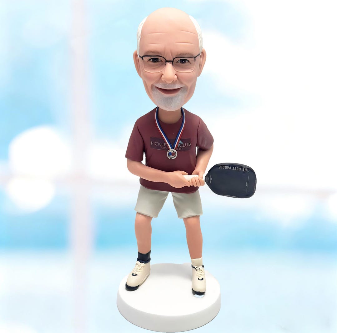 Custom Pickleball Bobblehead, Personalized Player Gift From Photo ...