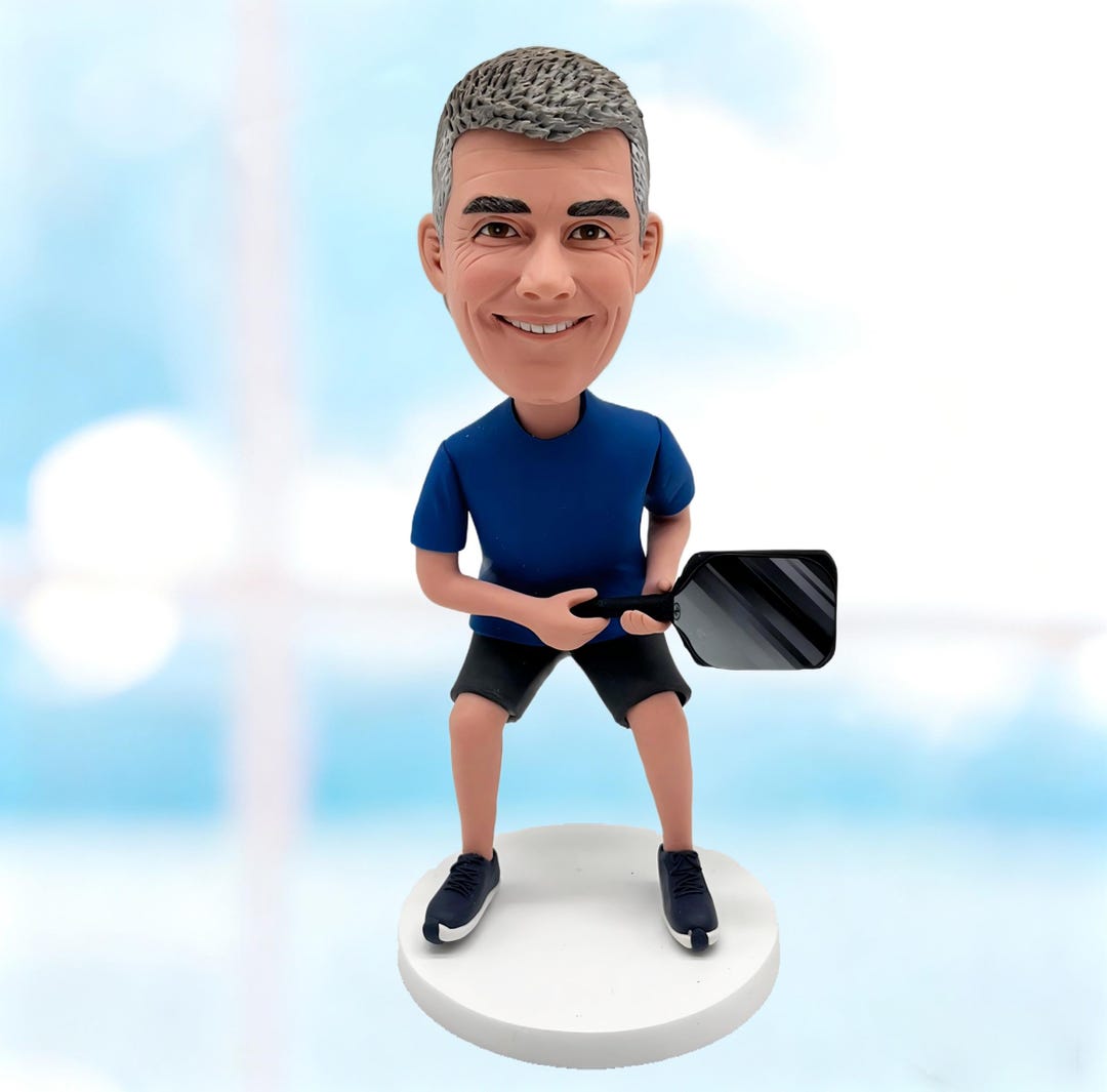 Custom Pickleball Bobblehead From Photo, Personalized Pickleball Gifts ...
