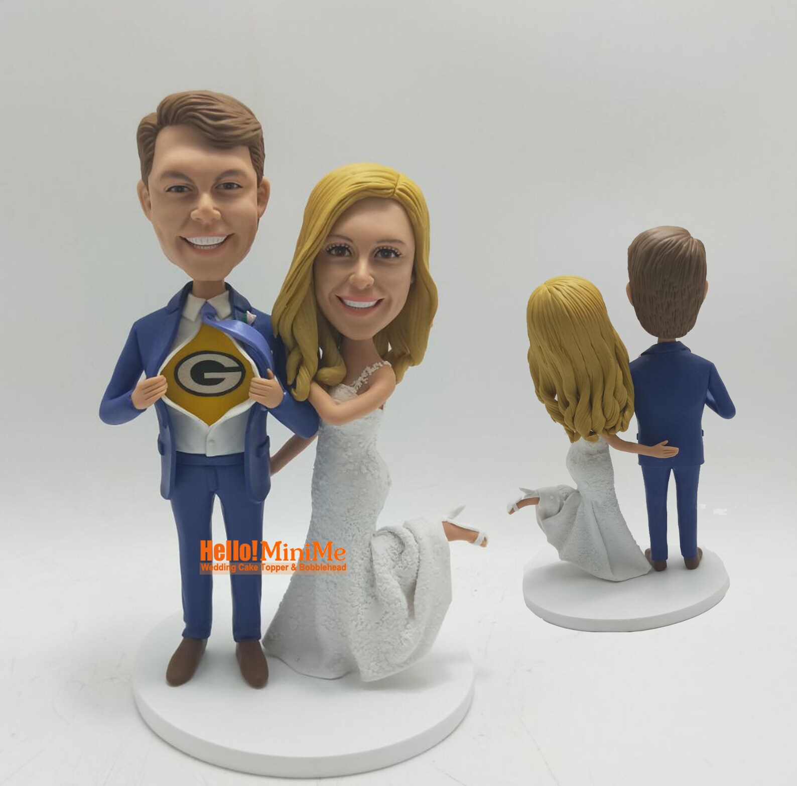 Custom Made Wedding Cake Topper Bobblehead Custom Cake Topper - Etsy