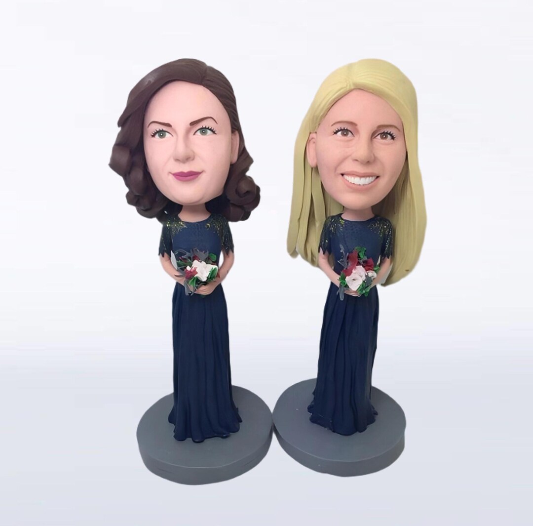 Personalized Bridesmaid Bobbleheads: Custom Wedding Party Gifts -K914 ...