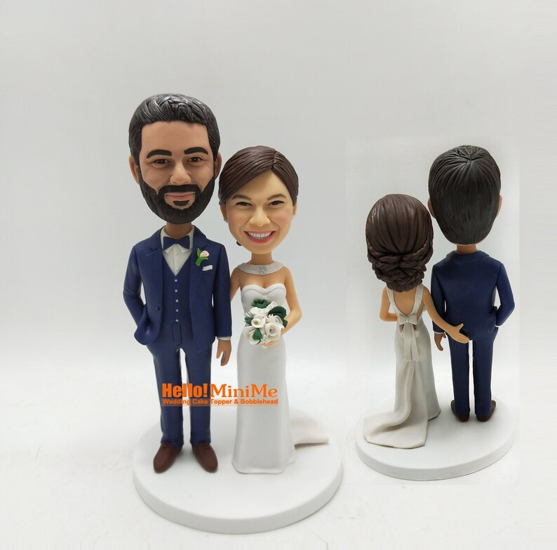 Custom Cake Topper Bobblehead Wedding Topper Custom Bobblehead - Etsy