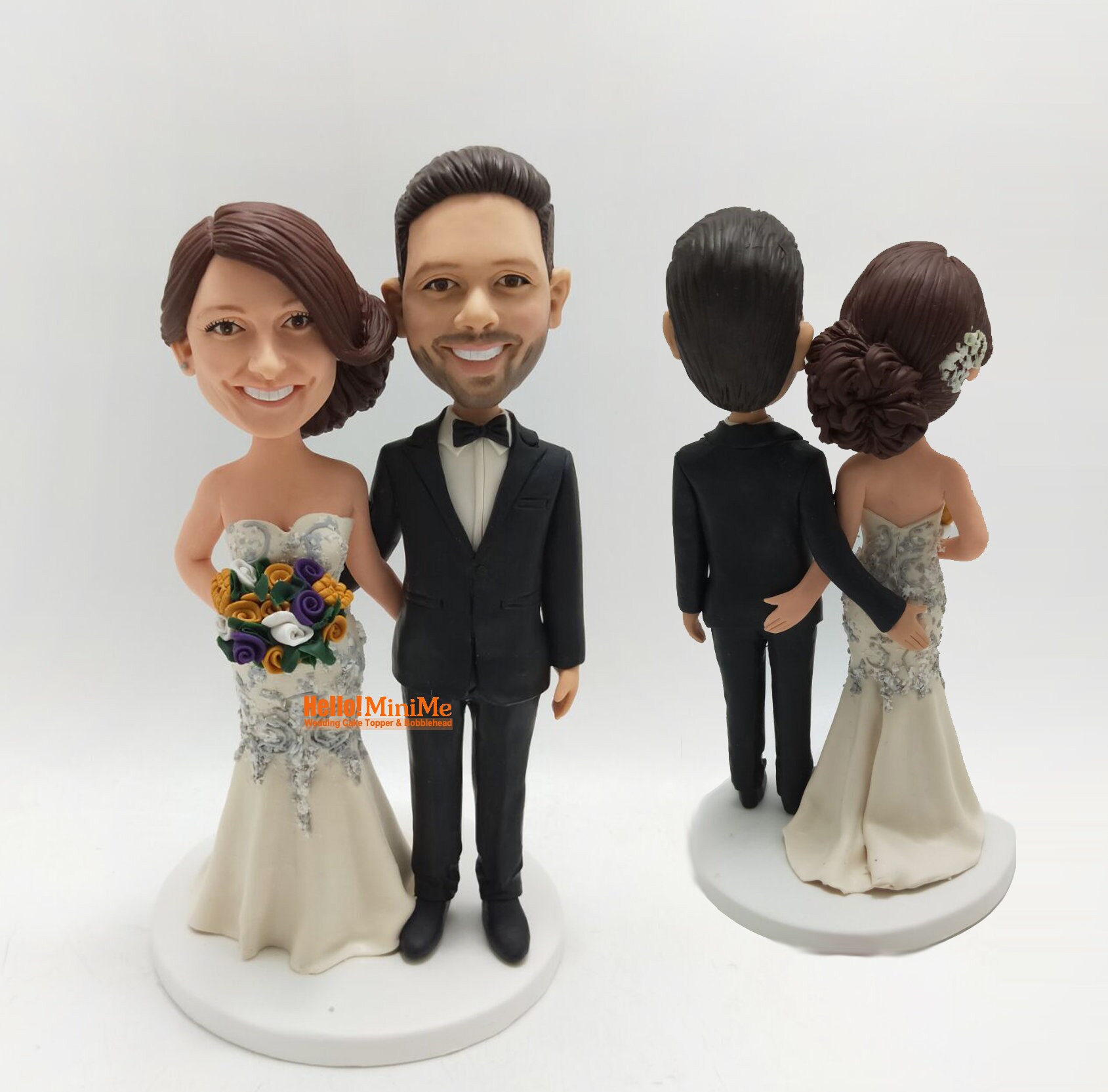 Cake Toppers Wedding Bobble Head Wedding Cake Topper | Etsy