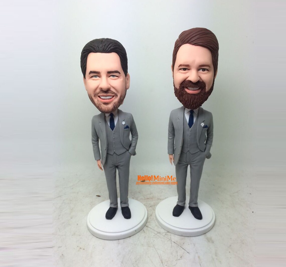 Groomsmen Bobbleheads Best Man Bobble Head Best Men Bobble - Etsy